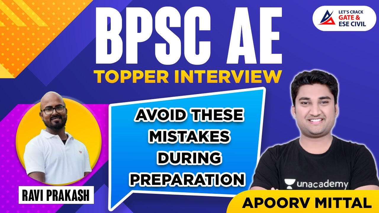 Avoid These Mistakes During Preparation | Topper Interview | BPSC AE by ...