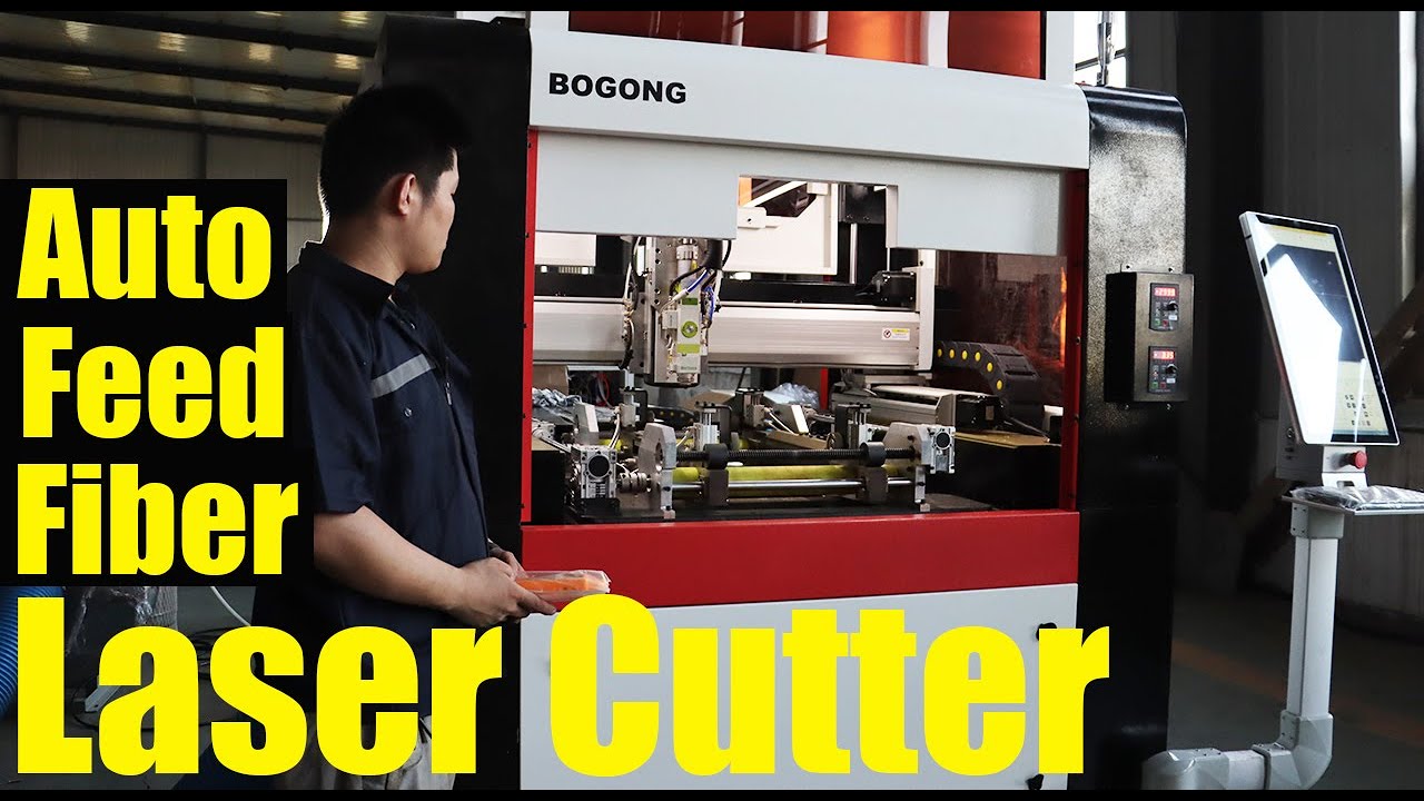 AMAZING AUTO FEEDING FIBER LASER CUTTING MACHINE | SMALL FIBER LASER ...