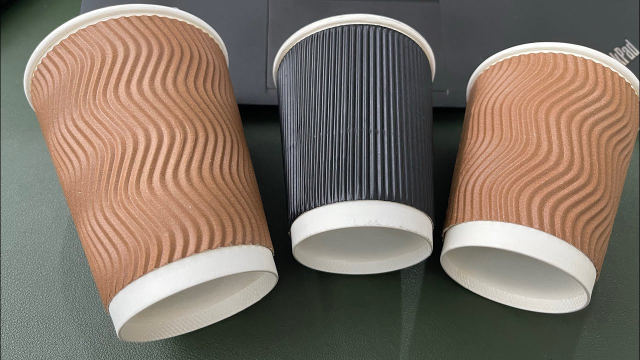 Factory shot ripple double wall paper cup sleeve making machine FeeNoT ...