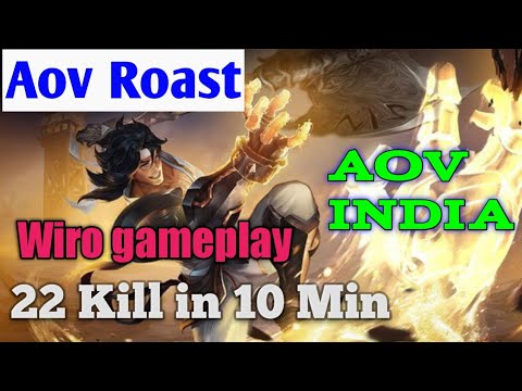 Aov roast with wiro gameplay 22 kill in 10 min - YouTube