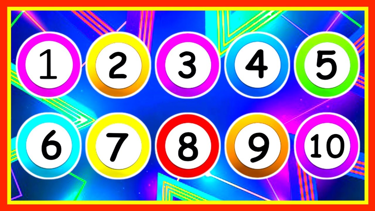 123 Numbers | 1234 Number Names | 1 To 10 Numbers song | 12345 learning ...