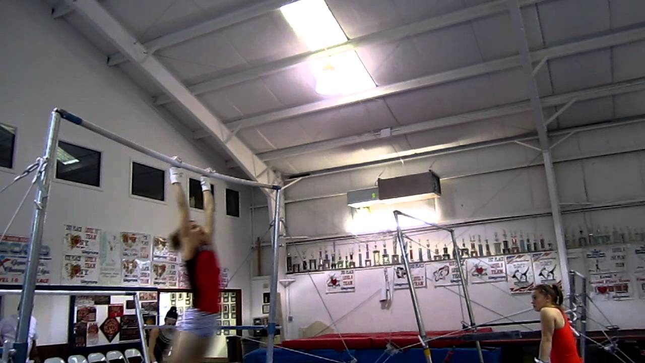 Brianna Carey - Double pike bar dismount - YouTube