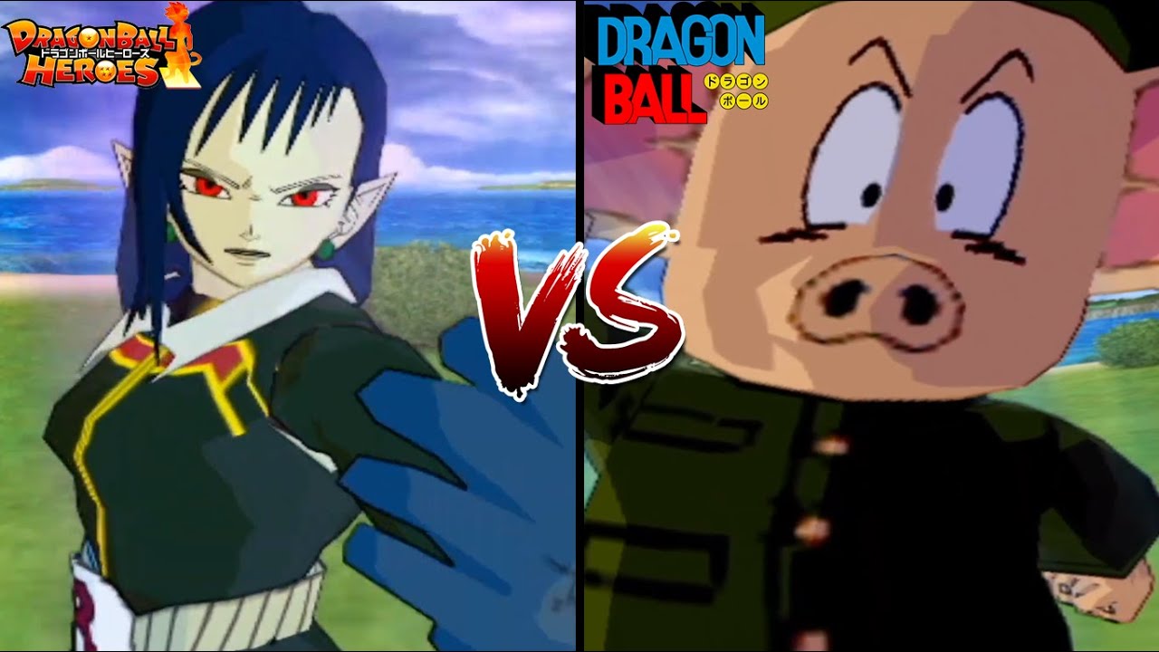 Robelu Demon God Demigra's Secretary vs Puerco Woolong DBZ tenkachi 4 ...