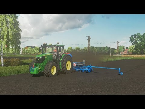 FS22-TszV5 Szójabab ültetés, John Deere 6215 R & Lemken Azurit Planter ...