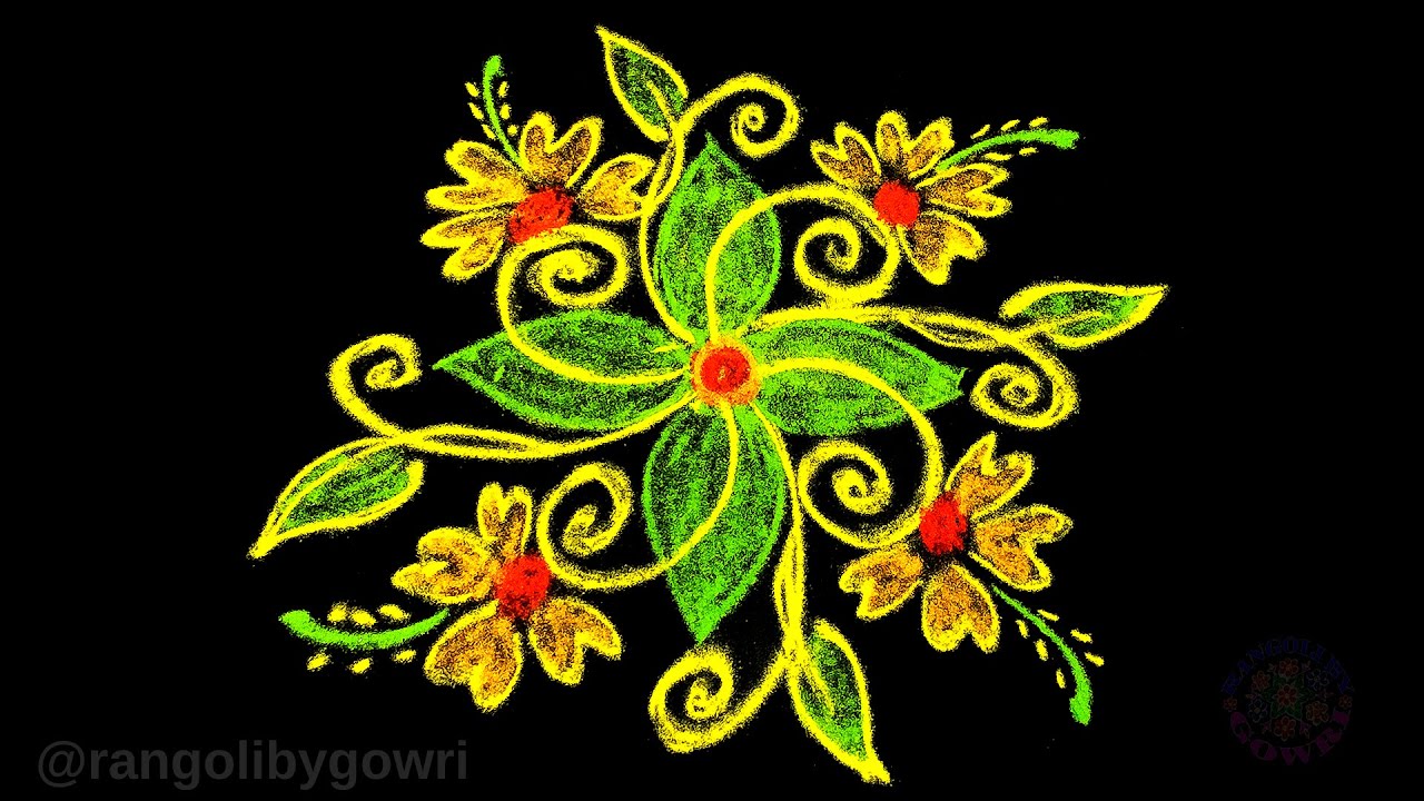 Latest Rangoli Design For Beginners | Sravana Masam Rangoli Designs ...