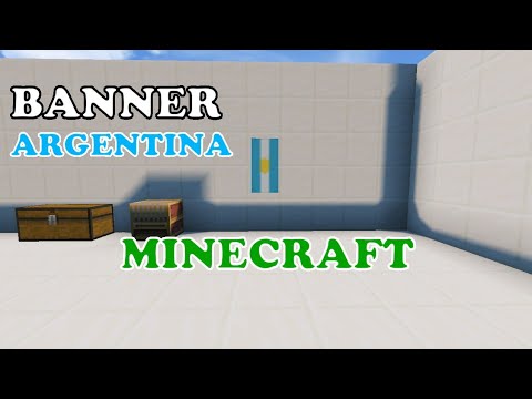 TUTORIAL CARA MEMBUAT BANNER NEGARA ARGENTINA - MINECRAFT - YouTube
