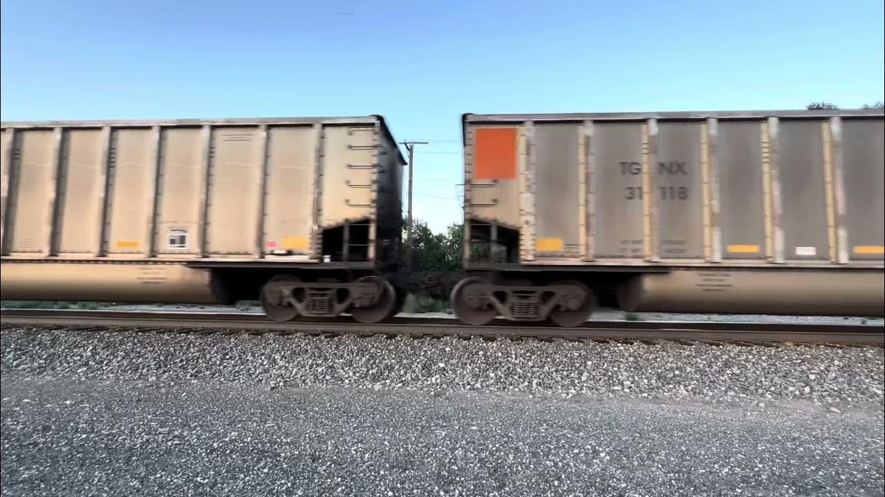 BNSF #9045 Leading & NB Empty Energy Coal Train With Two DP Unit’s 8/29/23. - YouTube
