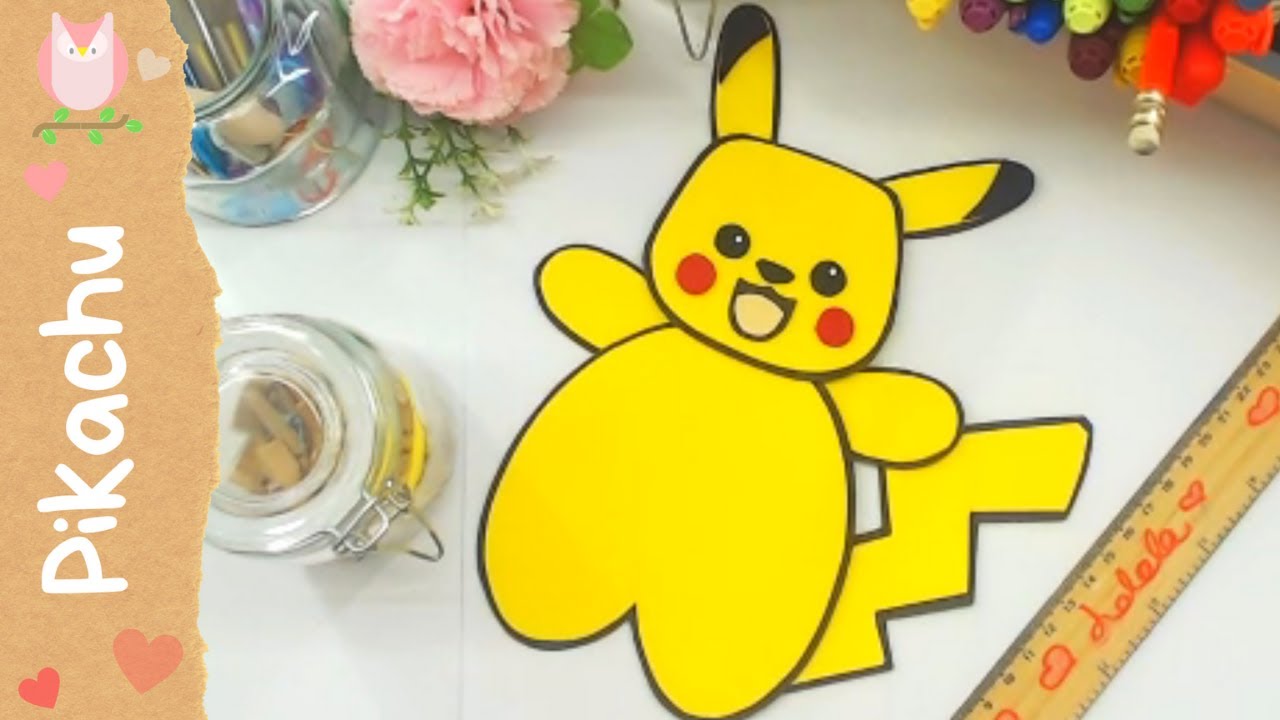 ¿Como hacer PIKACHU de Foami o Goma eva ? Manualidades / Pokemon. - YouTube
