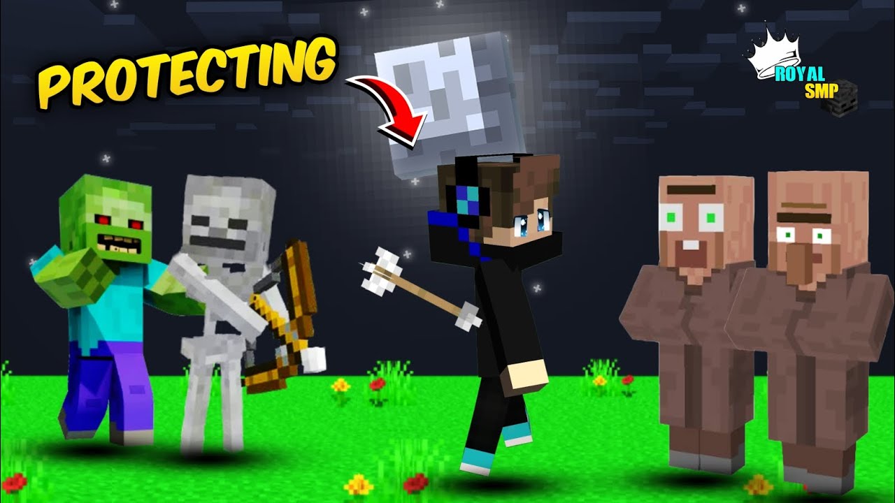 I Make Z+ Protection Wall For Villager And Village In Minecraft丨ROYAL ...