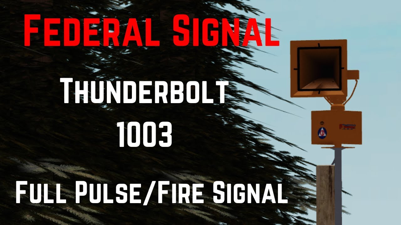 Federal Signal | 4/5 Thunderbolt 1003 | New Brushes | Full Pulse/Fire ...