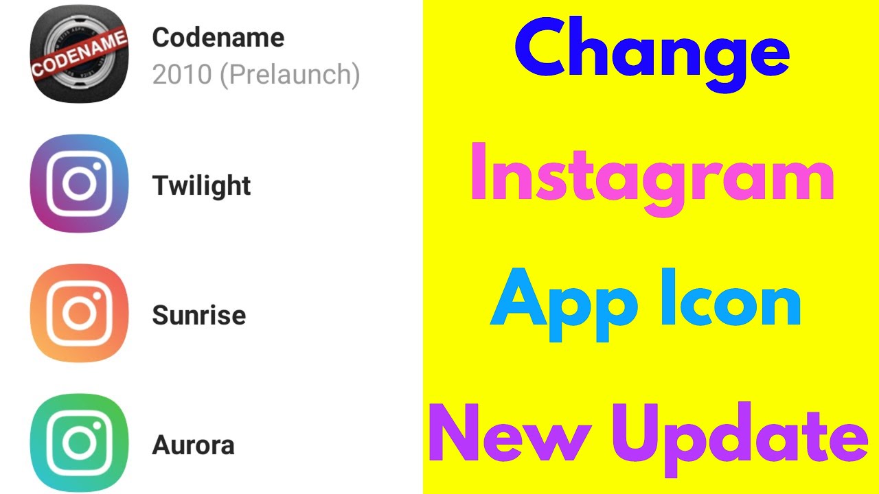 How To Change instagram App icon in Android Mobile/iphone - Instagram ...