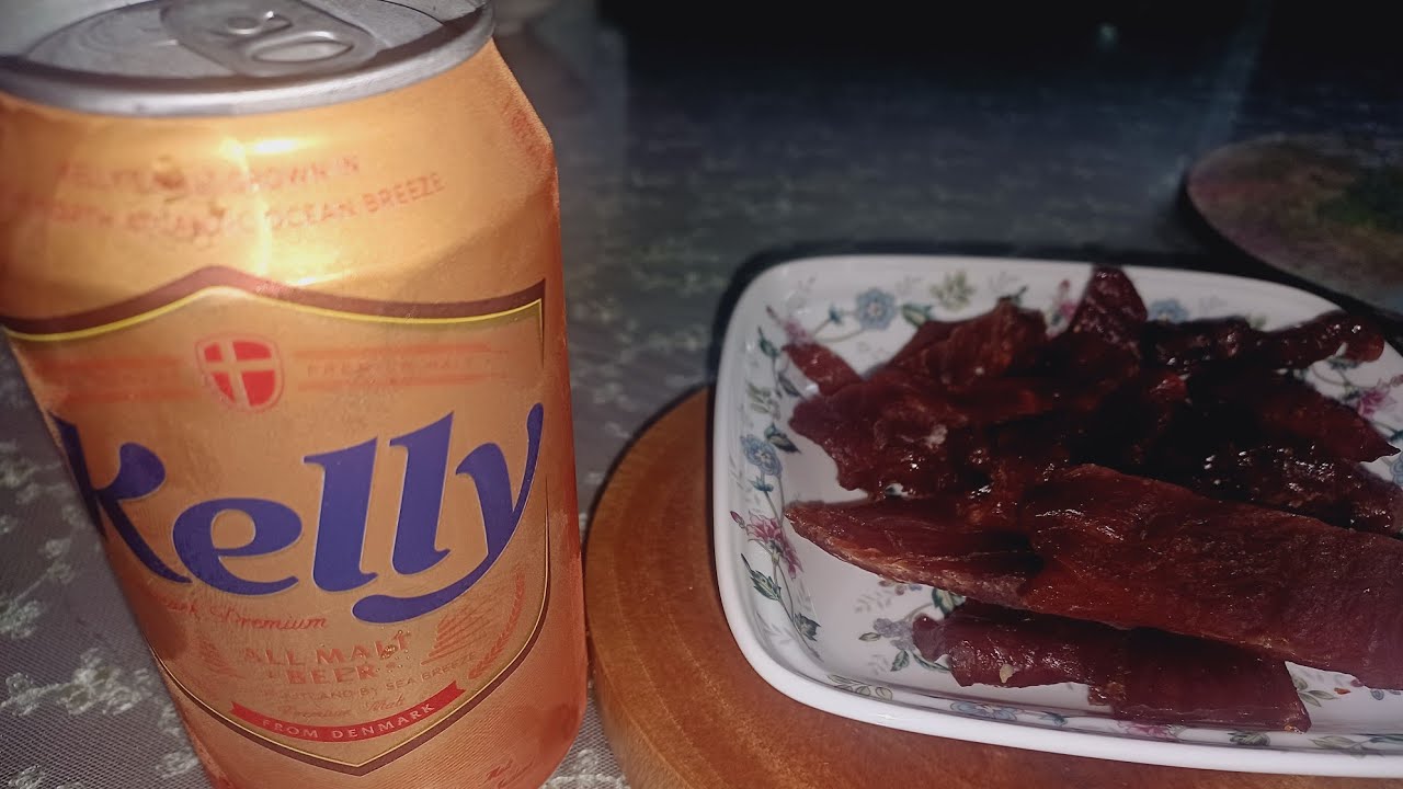 DENMARK KELLY(BEER CAN) + 진주식품 프리미엄육포 먹방(ASMR) - YouTube