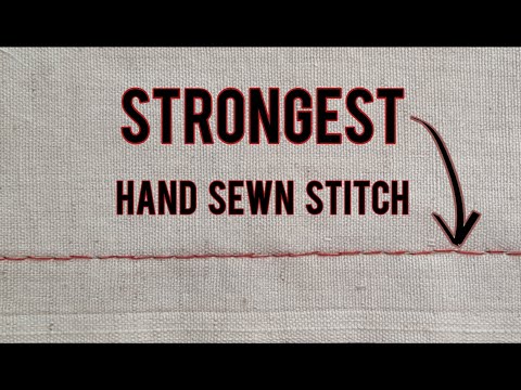 How to hand sew like a sewing  machine | how to back stitch | hand sewing tutorial