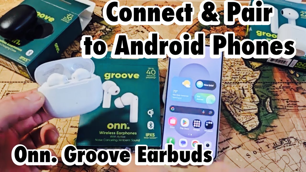 Onn. Groove Earbuds: How to Connect & Pair to Android Phones - YouTube