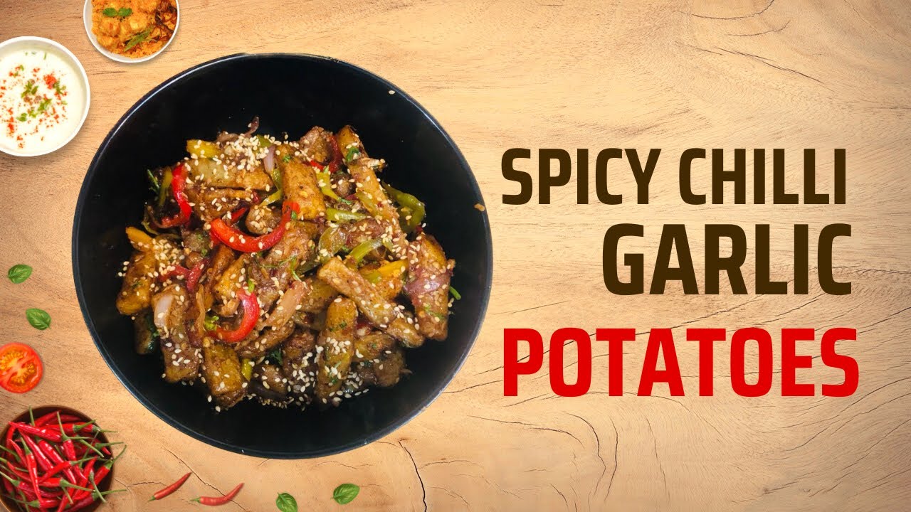Spicy Chilli Garlic Potatoes Asaan Tareeka | Cooking Crush With Tabbu ...