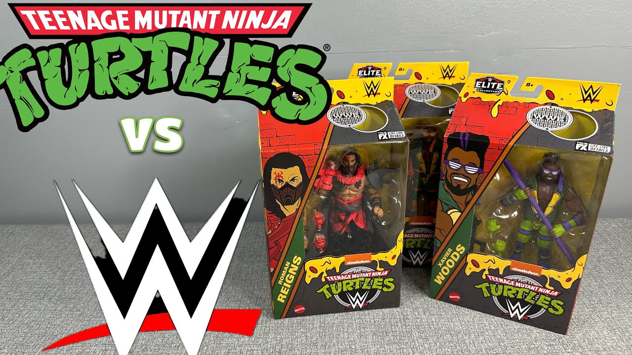 WWE TEENAGE MUTANT NINJA TURTLES ELITE SERIES OPENING AND REVIEW! - YouTube