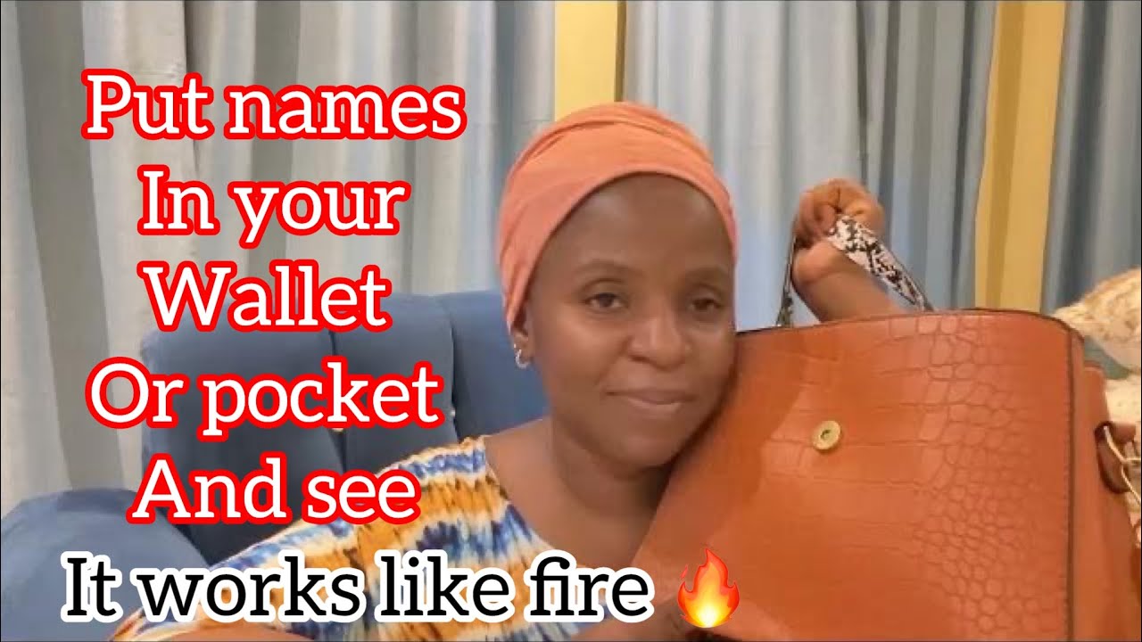 Write names 3times or anyone names in your wallets , pocket ,bag and ...