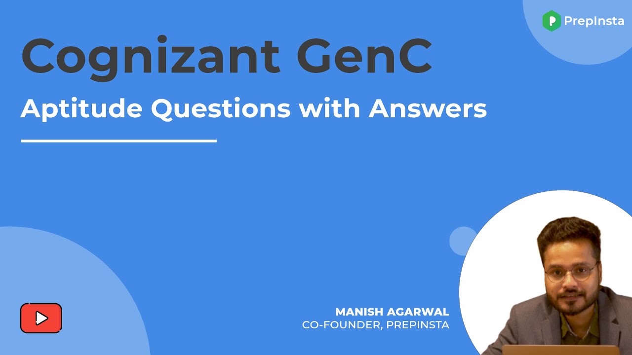 Cognizant GenC Aptitude Questions With Answers 2022 YouTube cognizant-genc-aptitude-questions-with-answers-2022-youtube