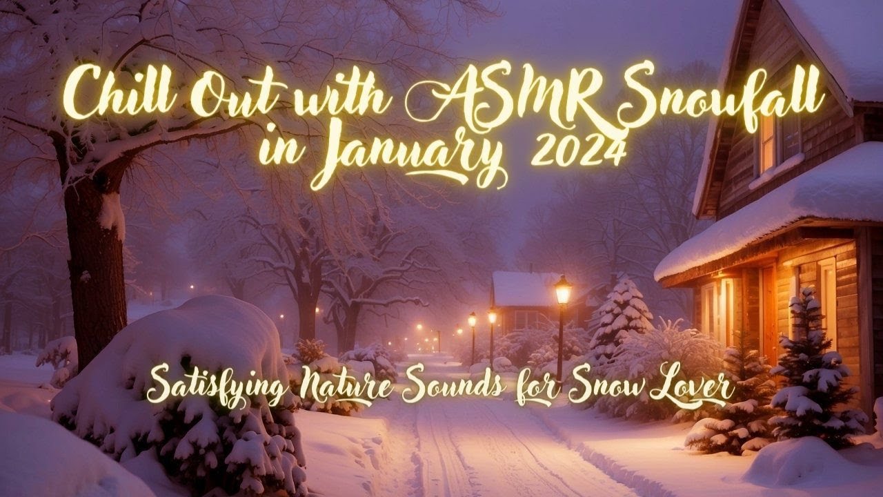 Chill Out with ASMR Snowfall in January 2024 | Relaxing Winter Ambience ...