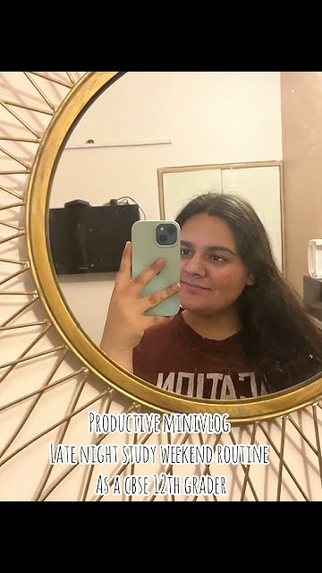 Productive minivlog (late night study)weekend routine as a Cbse 12th grader📖🫶 #productivity ...