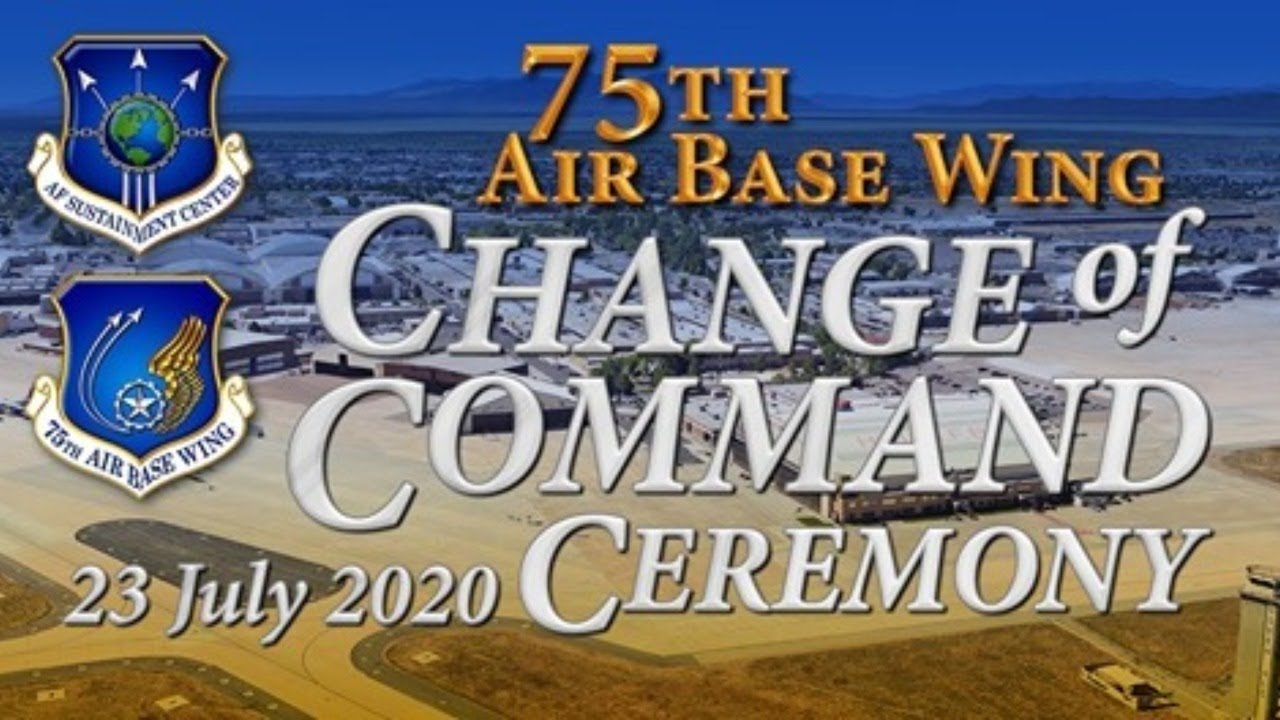 75th ABW Change of Command Ceremony - YouTube