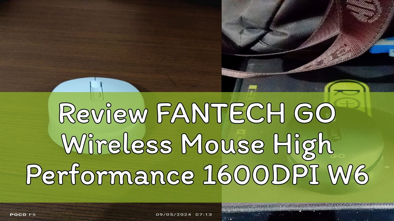 Review FANTECH GO Wireless Mouse High Performance 1600DPI W609 AGP ...