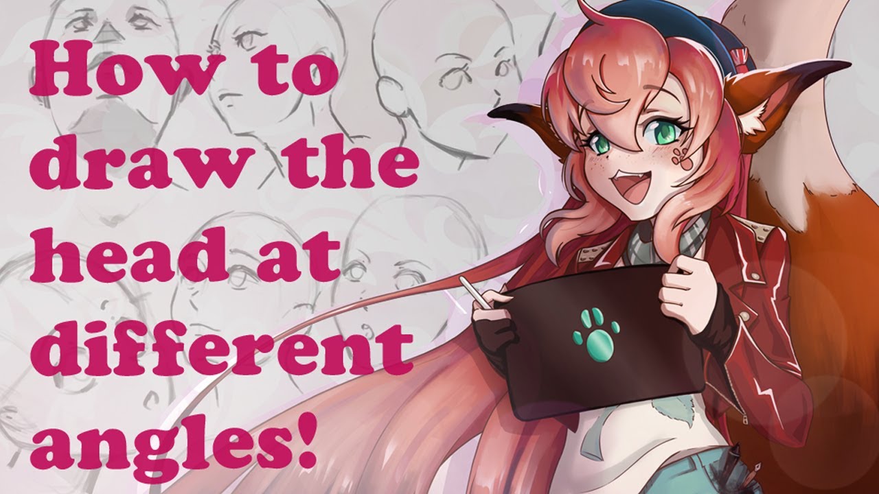 How to draw the head from multiple awkward angles - YouTube