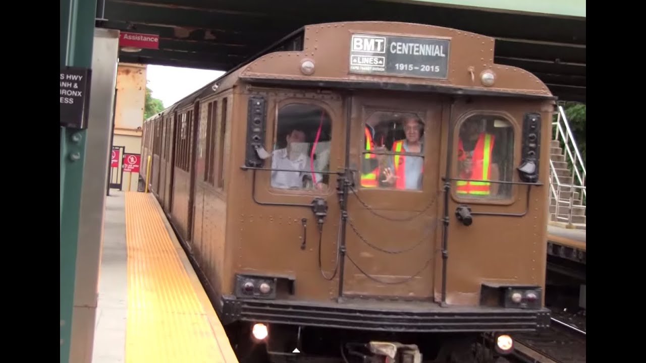 ᴴᴰ BMT Vintage Parade of Trains Action at Kings Highway - YouTube