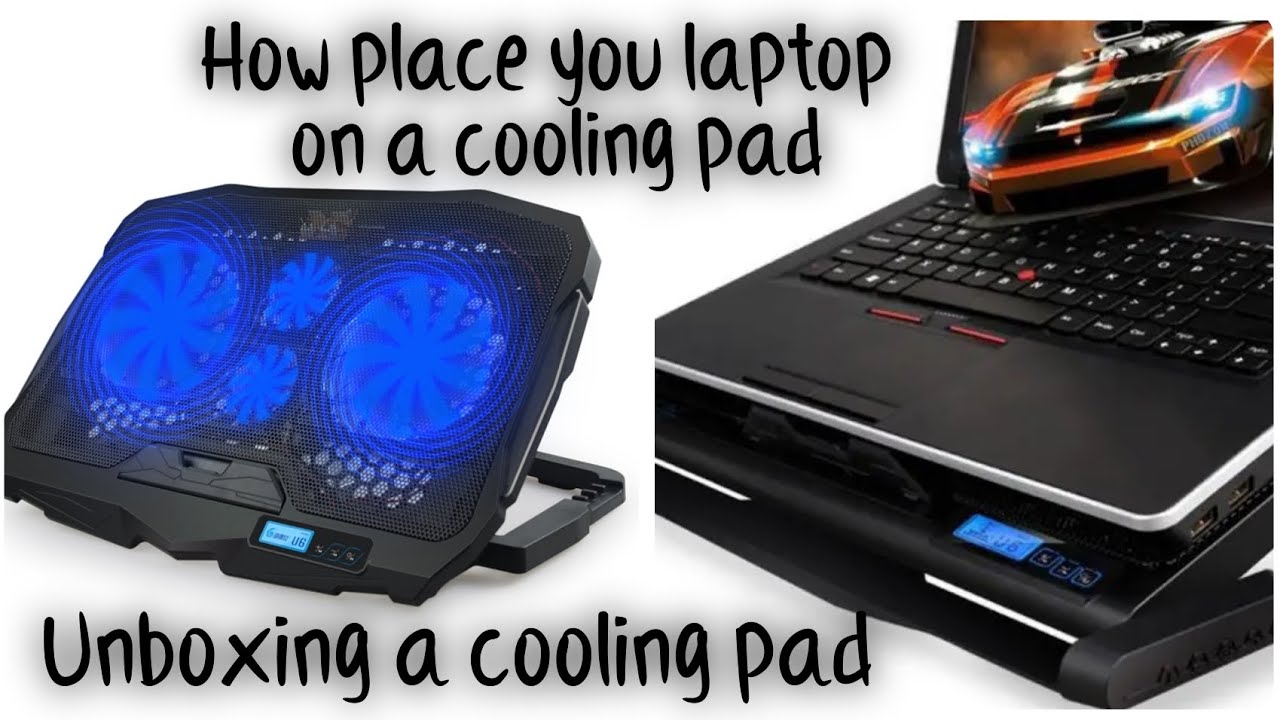 How to place a cooling pan on a laptop | Unboxing a cooling pad ...