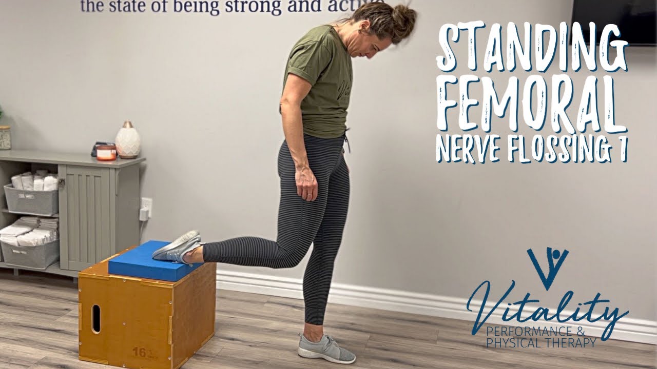 Standing Femoral Nerve Flossing 1 - YouTube