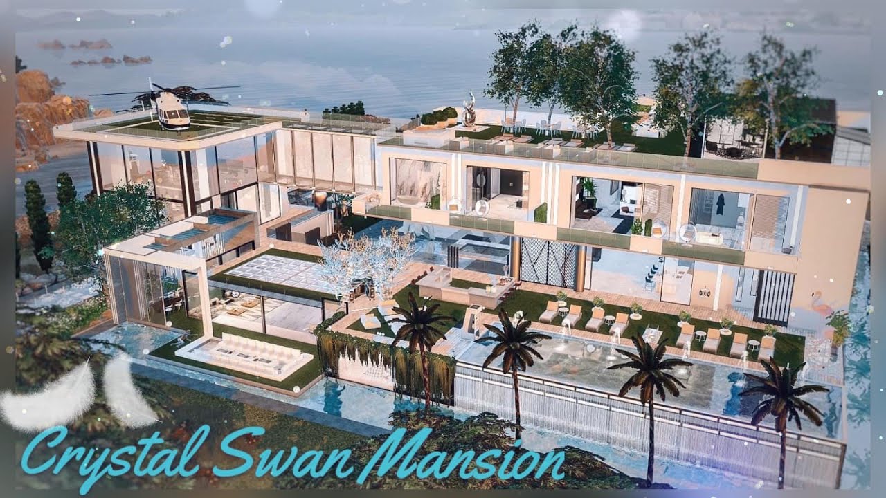 The Sim 4 - Crytal Swan Mansion - Ultra Luxurious - Biệt Thự Thiên Nga ...