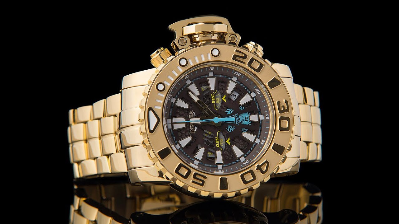 Огромные часы Invicta 31468 Sea Hunter III Обзор - YouTube