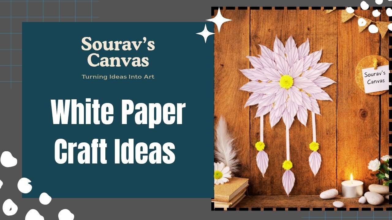 White Paper Craft Ideas 🌟🌟 Budget Friendly Craft Craft For Beginners 🌟🌟 ...
