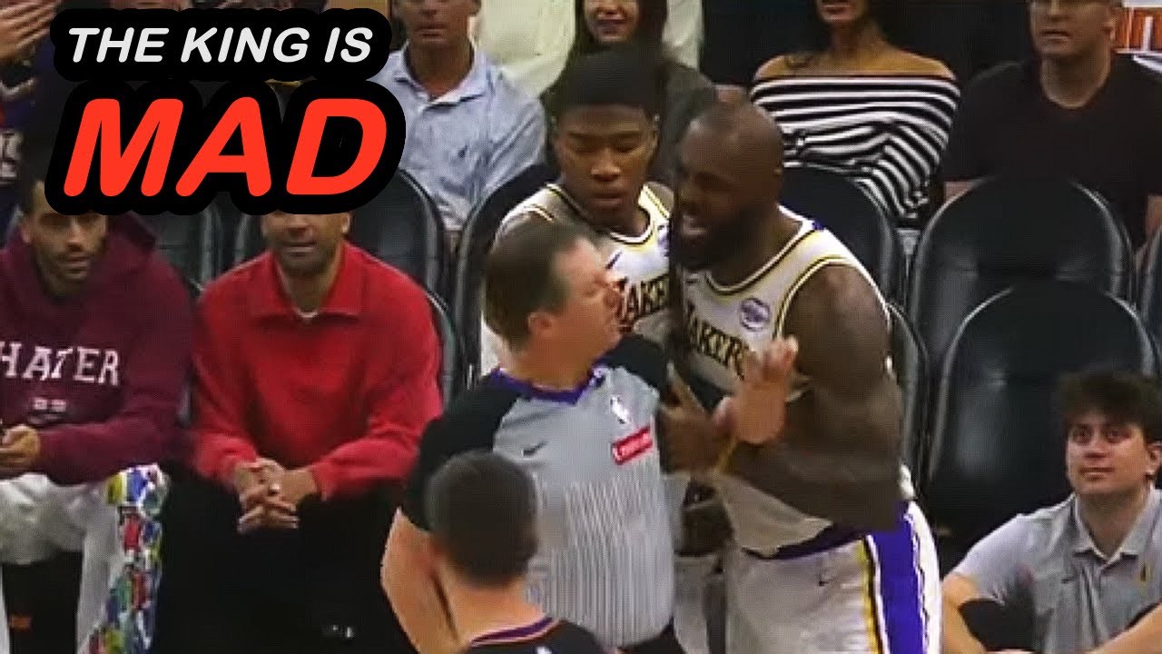 Lebron James PUTS HIS HANDS On a Ref But Doesn't Get Ejected From the ...