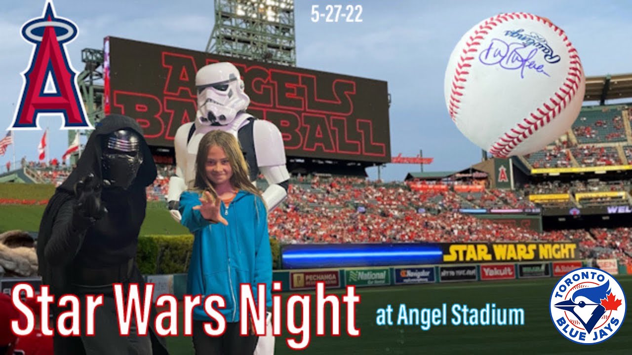 Star Wars Night at Angel Stadium - Angels v Blue Jays - YouTube