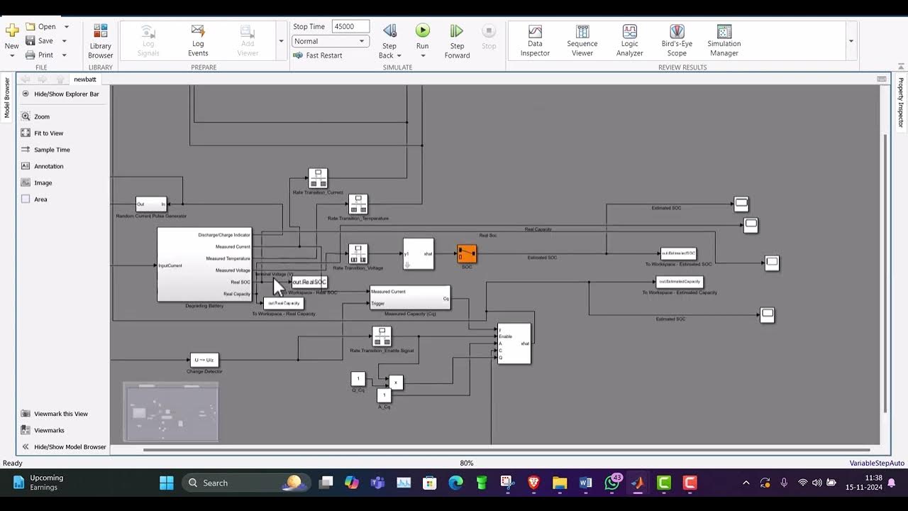 Estimation Of Battery Soc Using Matlab Matlab Solutions Matlabsproject Education Youtube