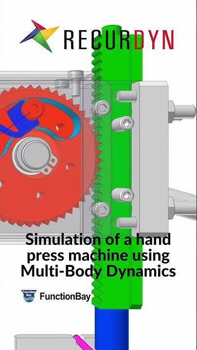 Simulation of a hand press machine using Multi-Body Dynamics - YouTube