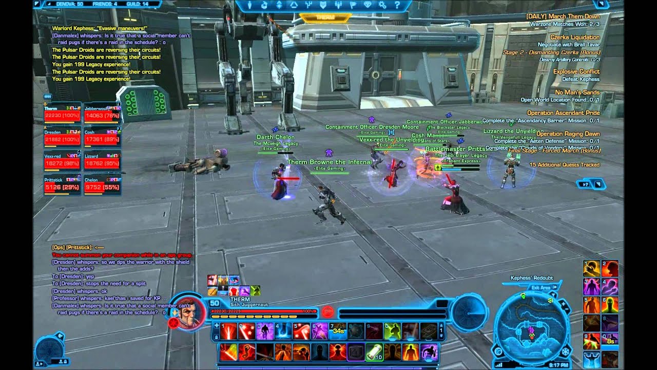 [SWTOR Guide] - Warlord Kephess - Denova 8 Man Story Mode - Elite ...