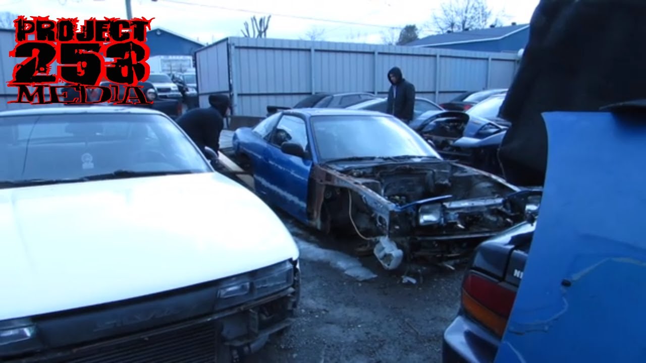 Junk yard 240sx build | S chassis graveyard | Destroyed s13 | frozen in ...