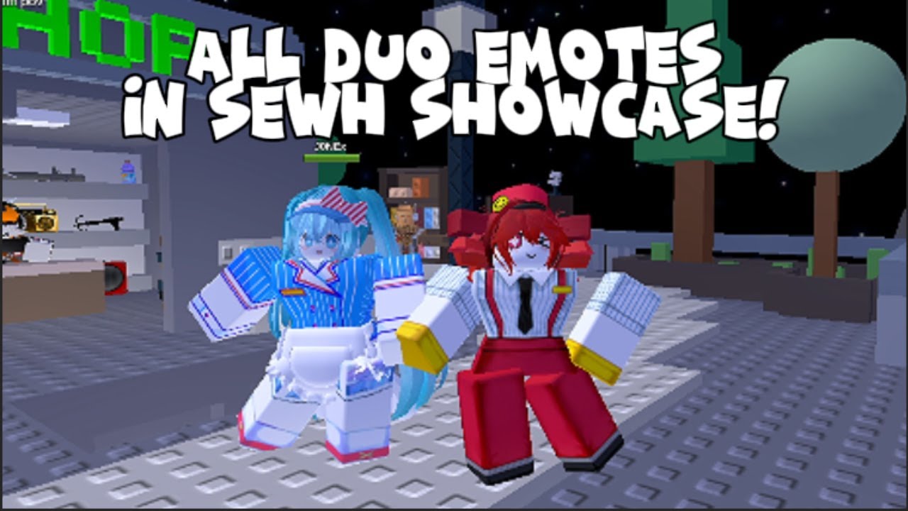 ALL DUO EMOTES IN SEWH SHOWCASE! - YouTube