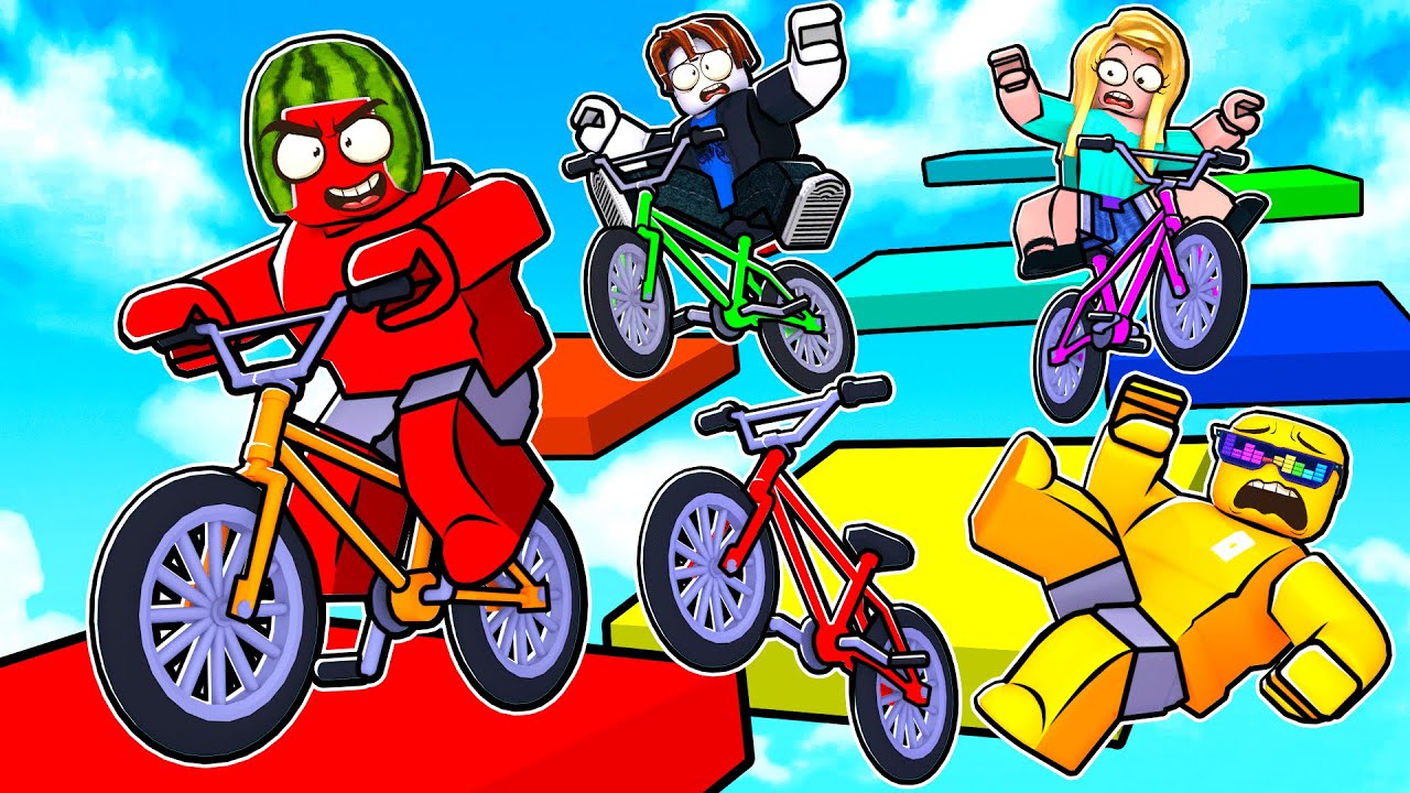 Racing For $10,000 In BIKE OBBY ROBLOX - YouTube