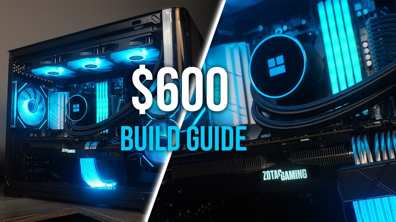 Under $600 AESTHETIC RGB Gaming PC Build! (easy) - YouTube