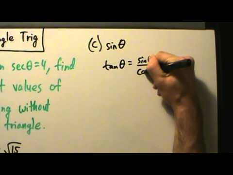 Trigonometry - Right Triangle Trig - Example 5 - YouTube