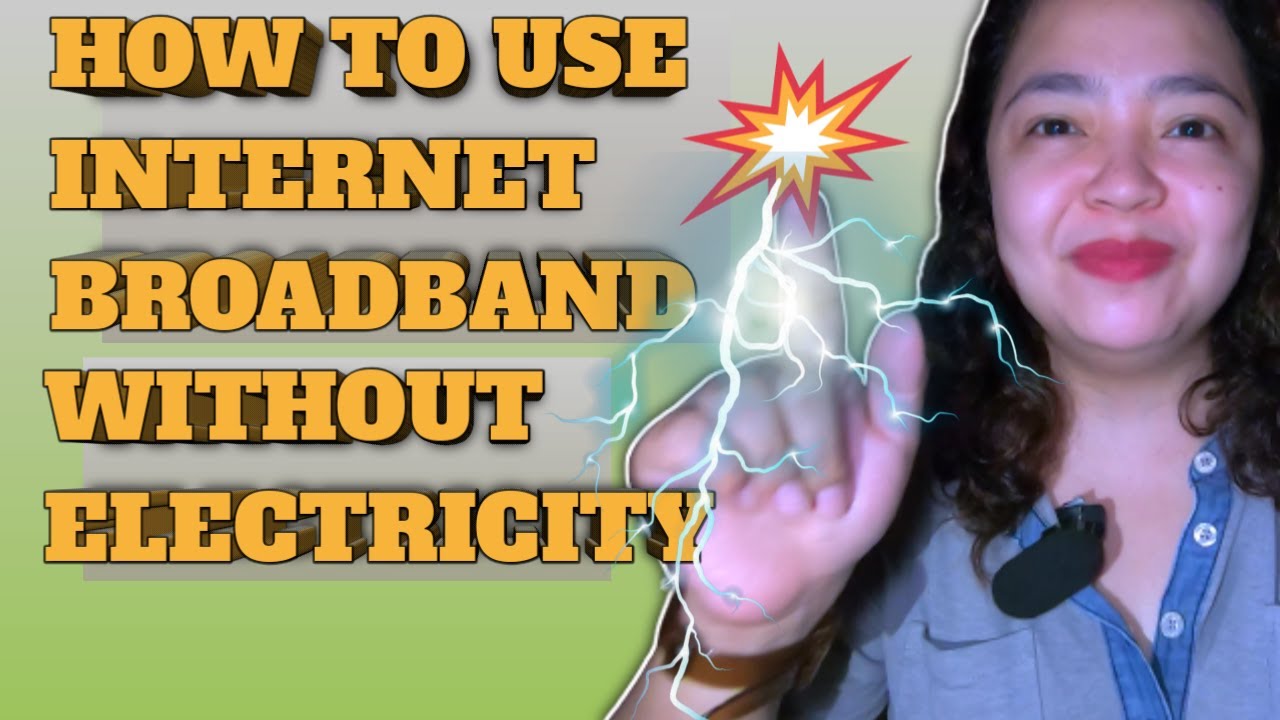 HOW TO USE INTERNET BROADBAND WIFI OR ROUTER WITHOUT ELECTRICITY - YouTube