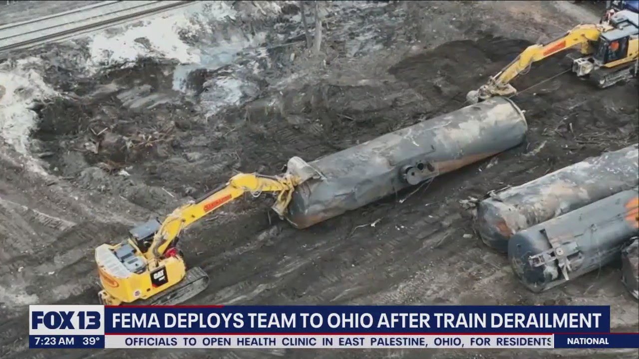 FEMA deploys team to Ohio after train derailment | FOX 13 Seattle - YouTube