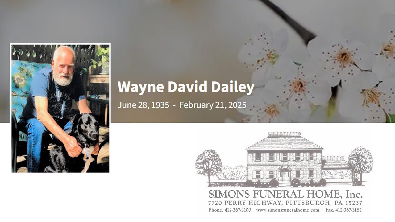 Wayne D. Dailey Funeral Service - YouTube