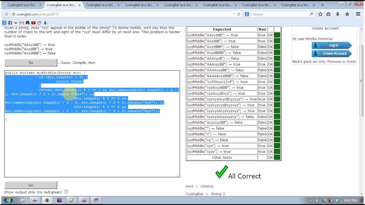 Lets Play Coding Bat Java String 2 Youtube 4766
