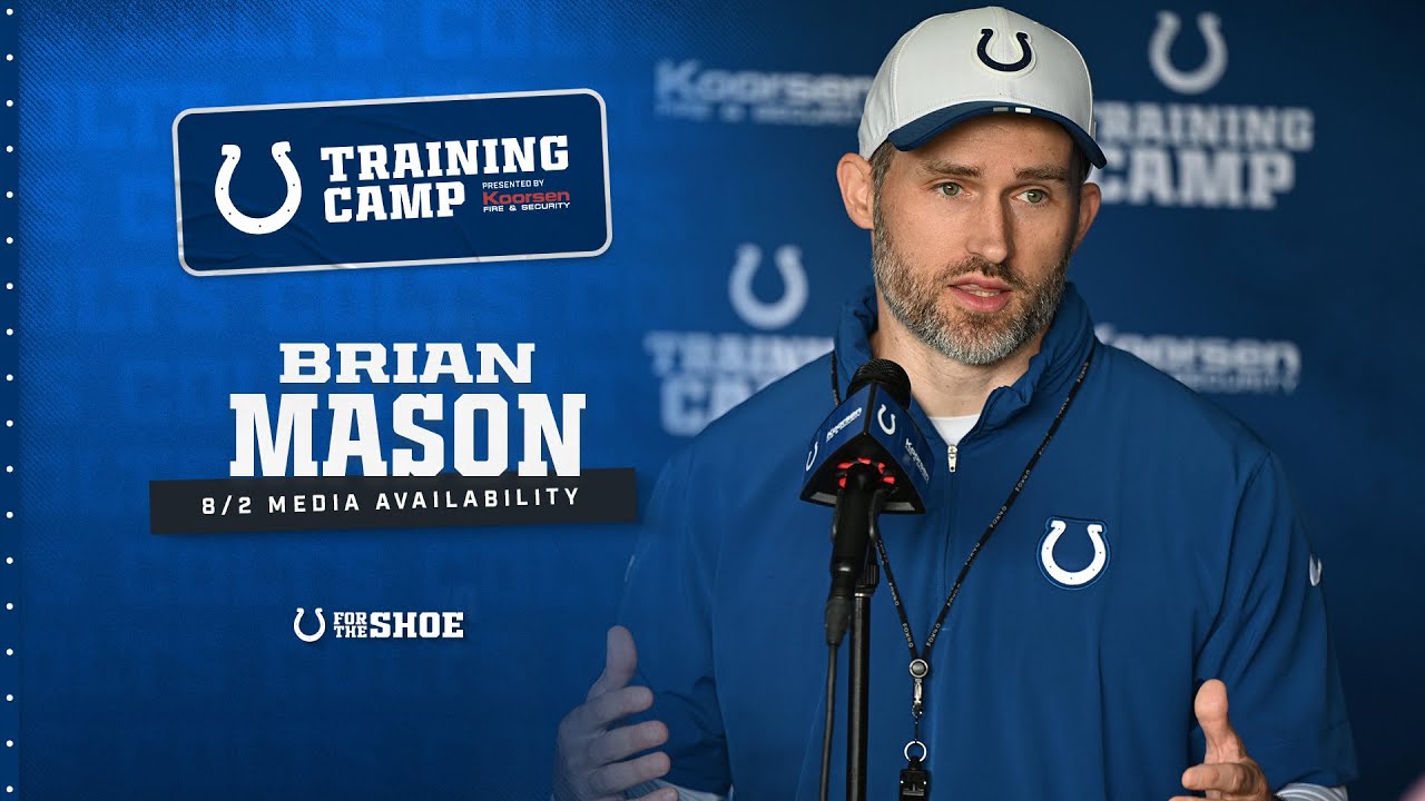 Brian Mason Training Camp Media Availability : August 2 - YouTube