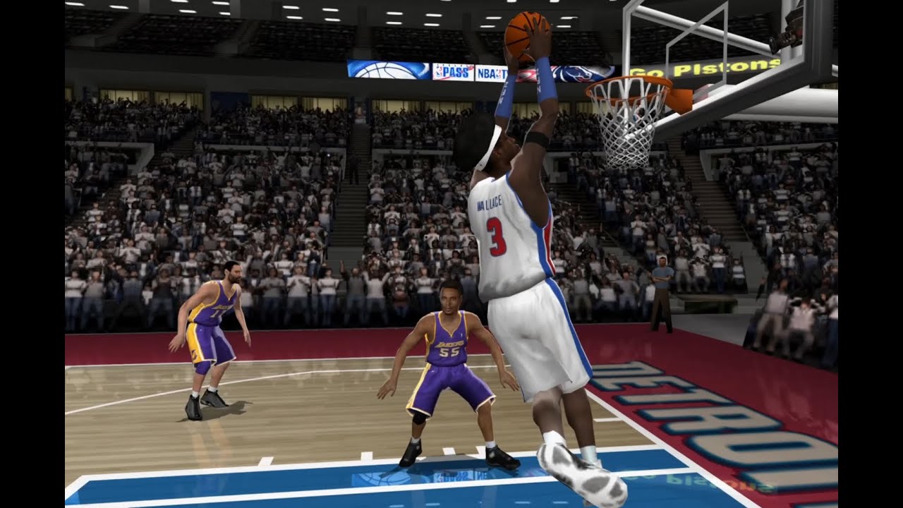 NBA LIVE 05 Pistons V S Lakers - YouTube