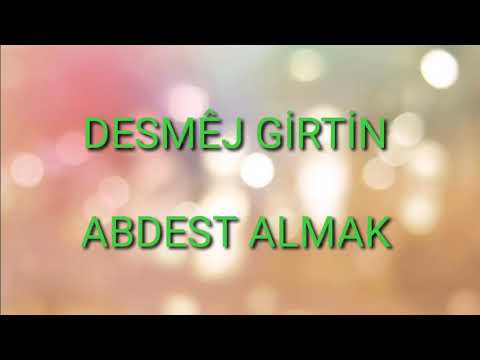 Şafiî mezhebine göre Abdest nasıl alınır Kürtçe anlatım